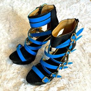 Scene Weaver | Shoes | Nwot Platform Buckled Stilettos | Poshmark
